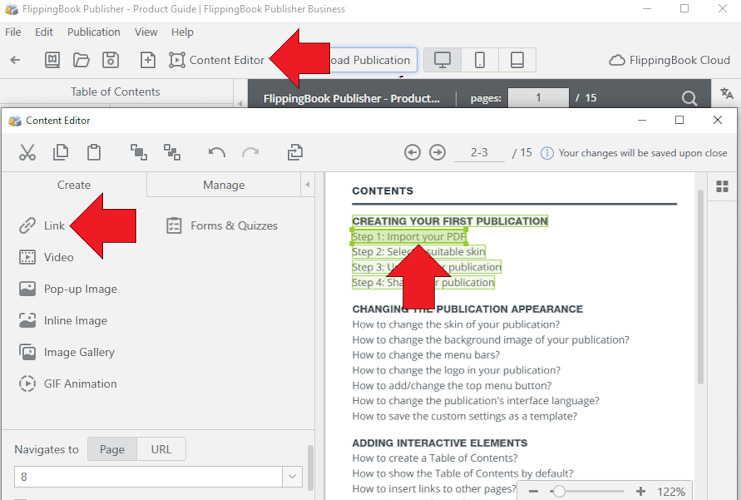 Creating links in a flipbook | FlippingBook